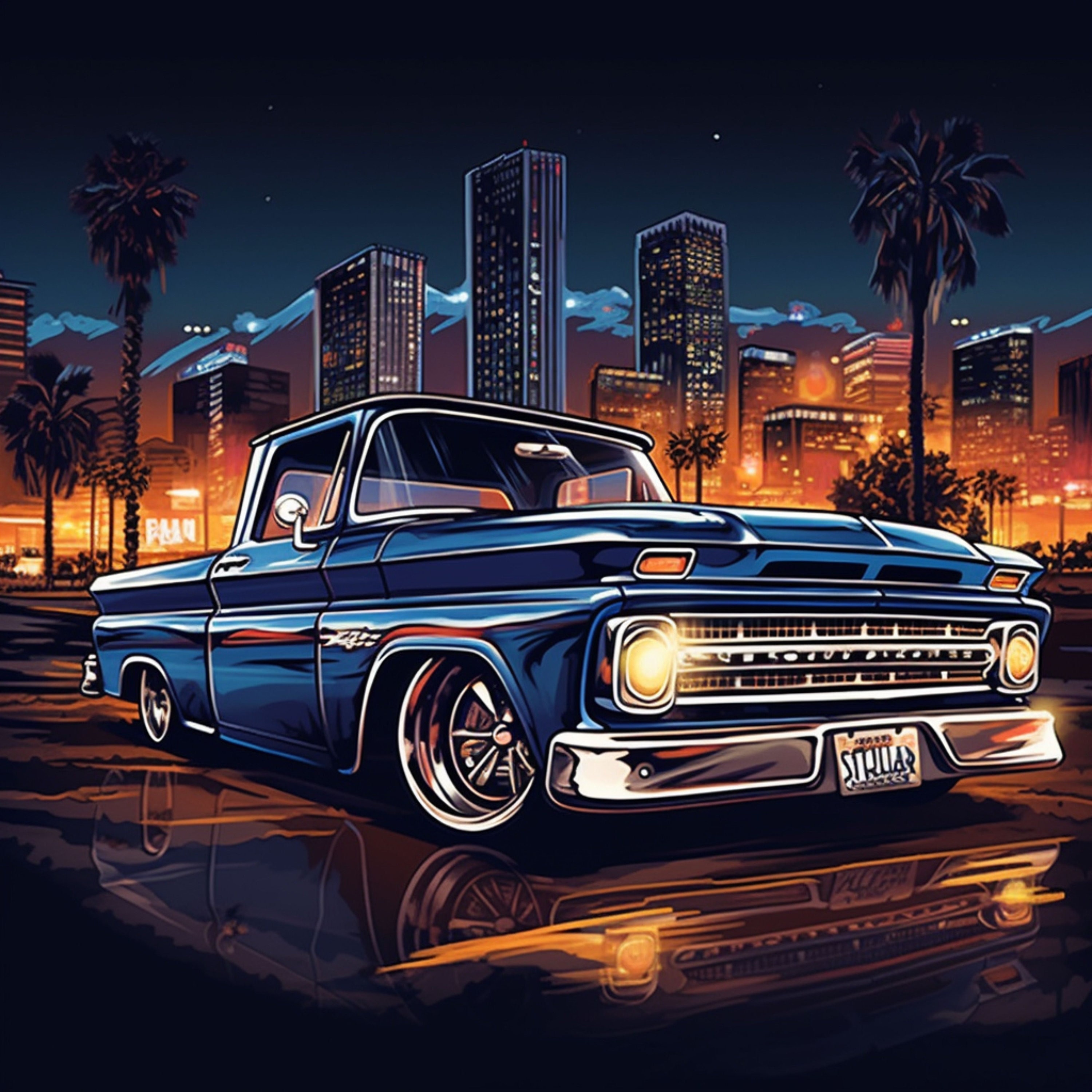 Lowrider Trucks Wallpapers HD Lowrider Custom Black Truck.........