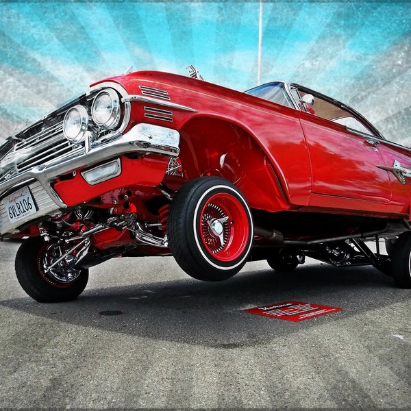 Lowrider Chevrolet Impala Chevy Low Rider Car Wall Art Poster Printable ...