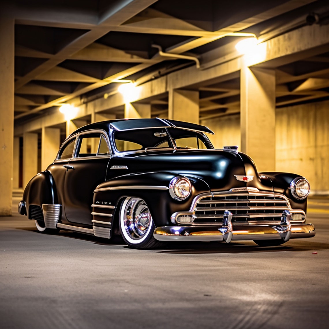 1948 Chevrolet Fleetline Lowrider Bomb 1946 1947 Chevy Low Rider Car ...