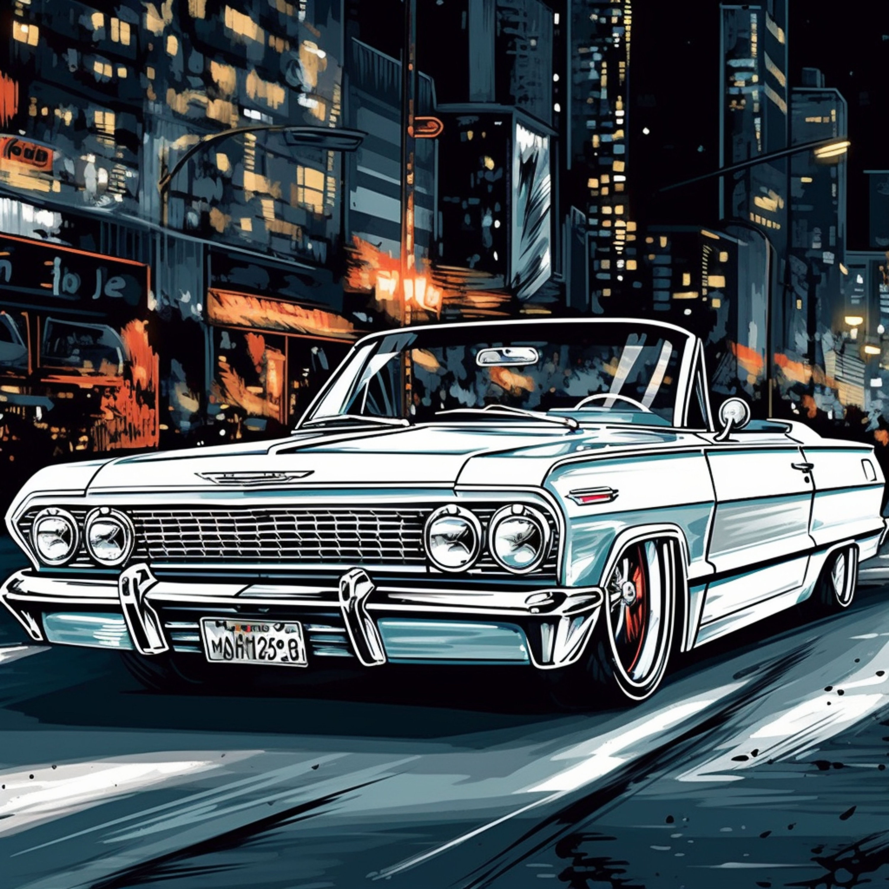 63 Impala Drawing