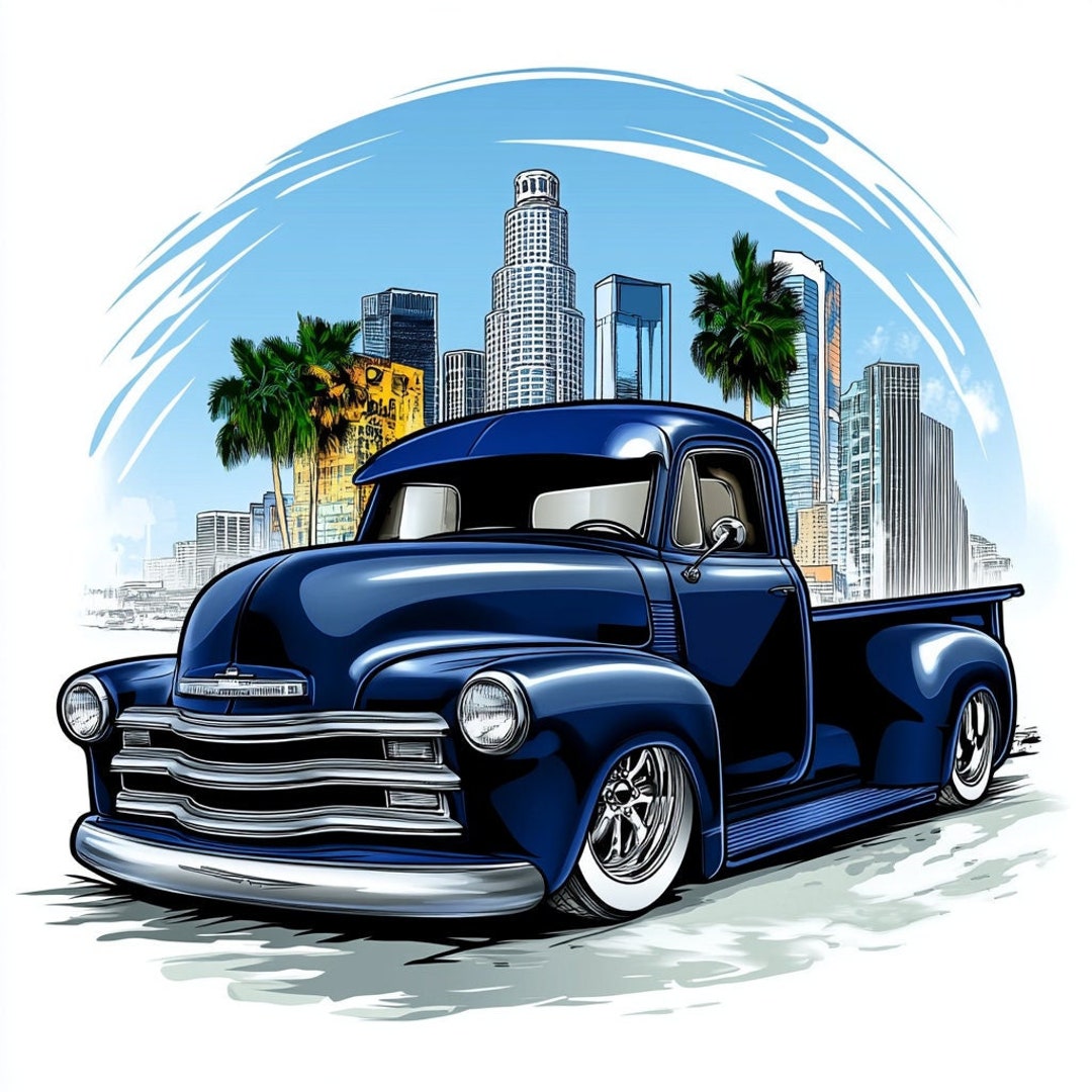 Chevrolet 3100 Lowrider Art Chevy Bombs Low Rider Bomb Wall Poster ...