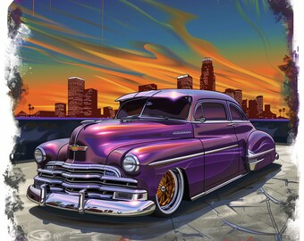 Chevrolet C10 Lowrider Pickup Truck Chevy Low Rider Wall Art Poster ...