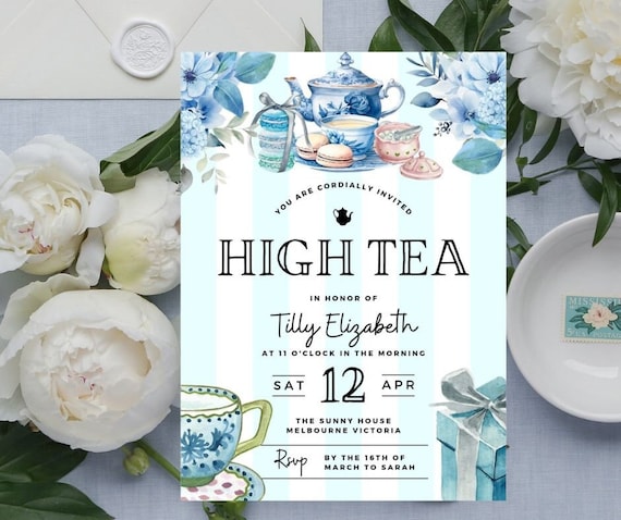 Victorian Tea Party Invitaion