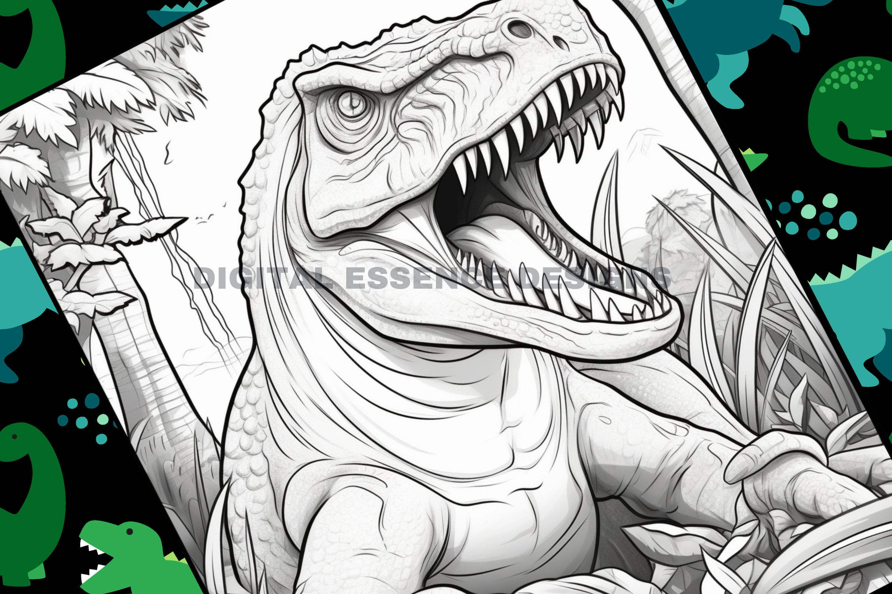 Dinosaur Coloring Pages - 30 Printable Dinosaur Coloring Pages for Kids ...