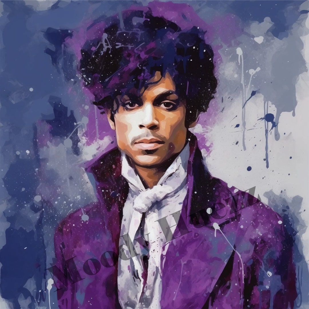 Prince Purple Rain Digital Wall Print, Prince Downloadable Print, Gift ...