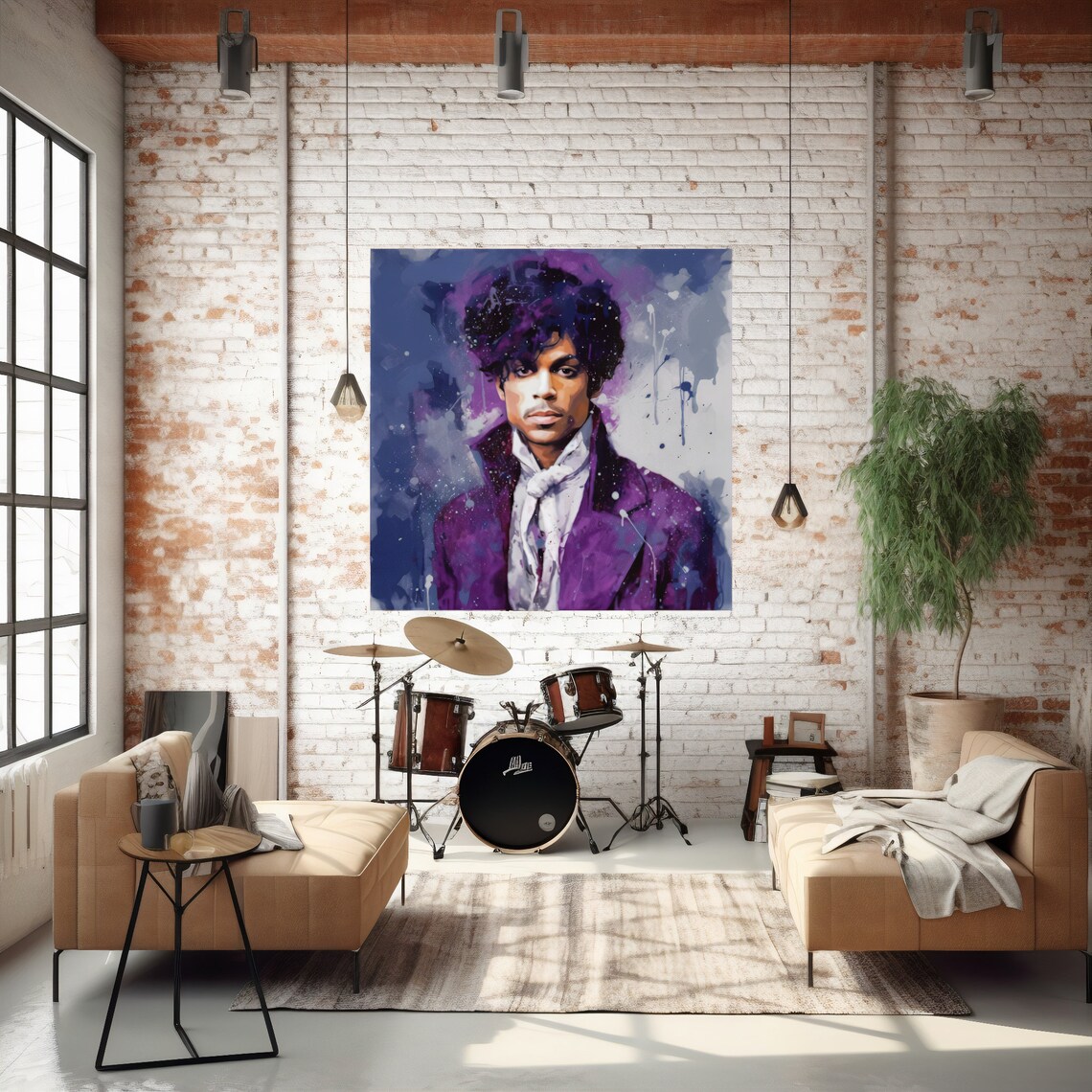 Prince Purple Rain Digital Wall Print, Prince Downloadable Print, Gift ...