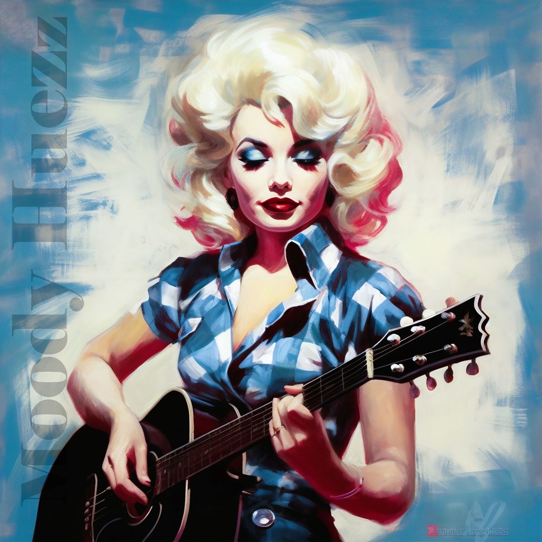 Dolly Parton Digital Wall Print, Dolly Parton Downloadable Print, Gift ...