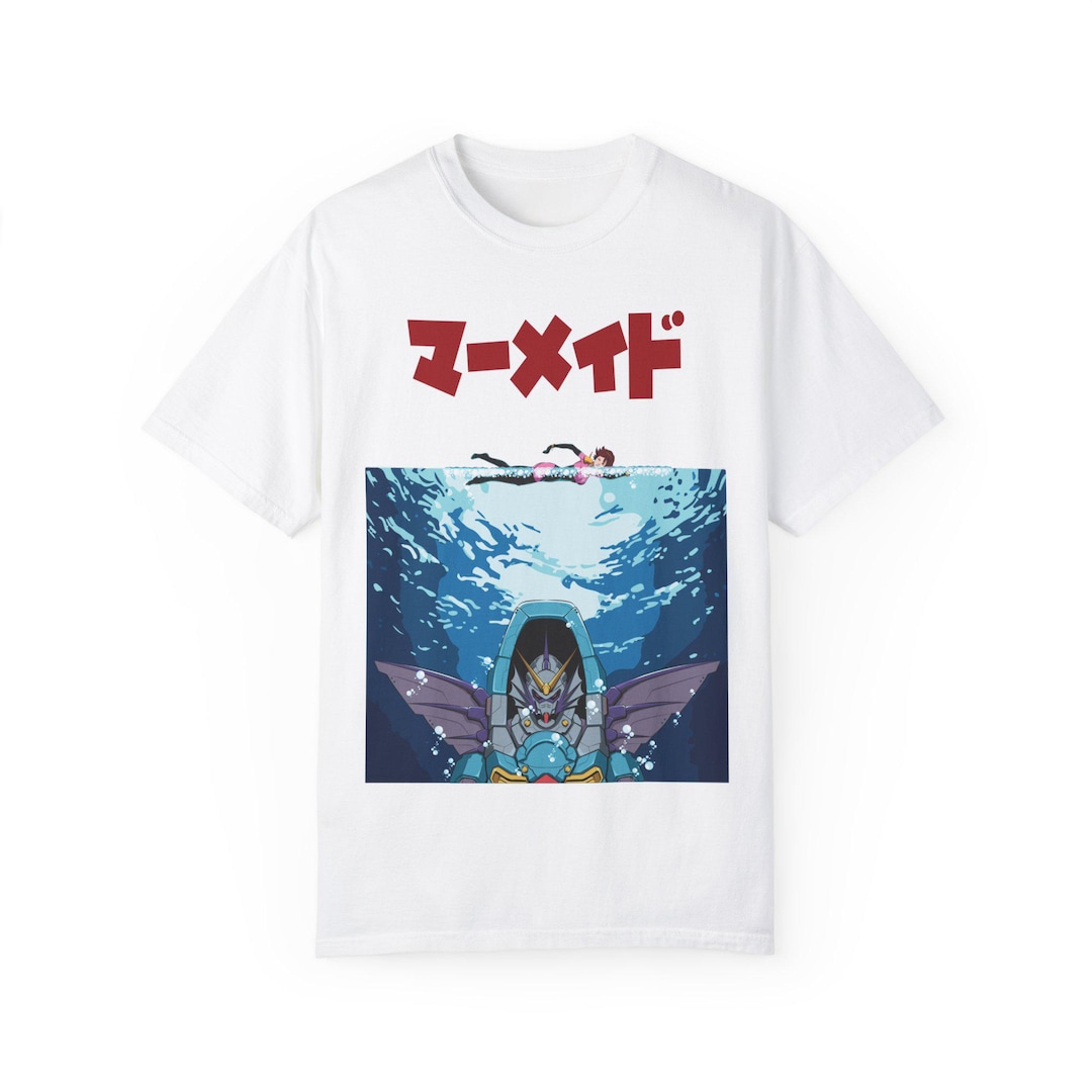 Mermaid Gundam Shirt G Gundam Neo Denmark Jaws Inspired - Etsy