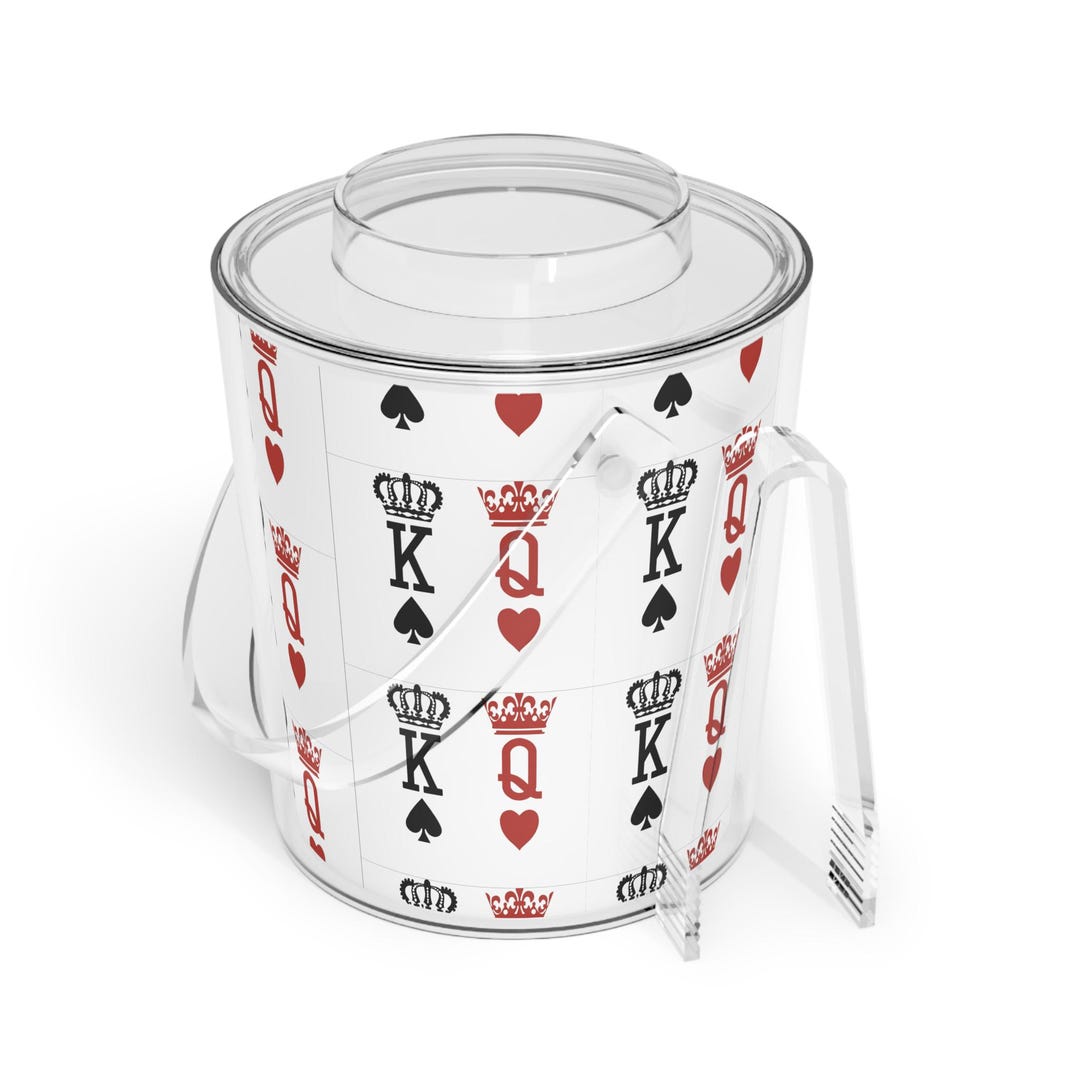 Ice Bucket With Tongs Insulated Ice Cooler for Drinks - Etsy