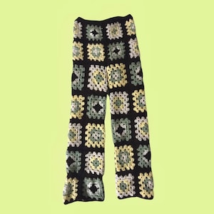 Crochet Granny Square Pants, Boho Pants, Granny Square Pants Pattern ...
