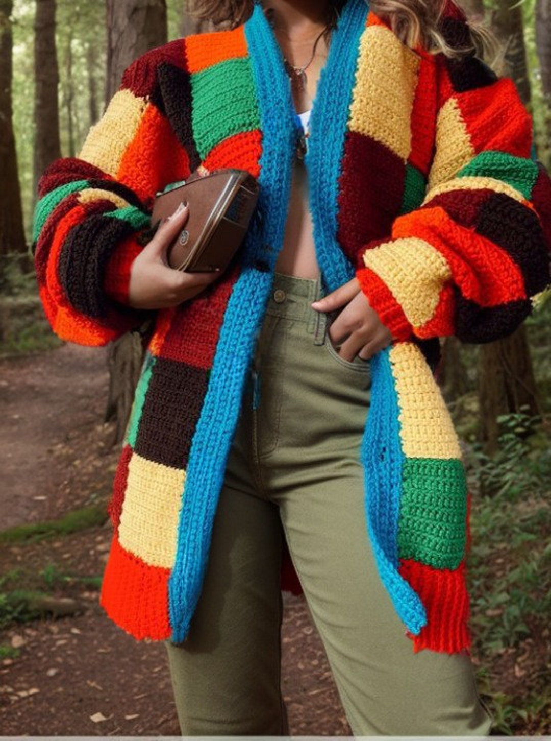 Crochet Patchwork Cardigan Pattern, Cardigan Pattern, Crochet Cardigan ...