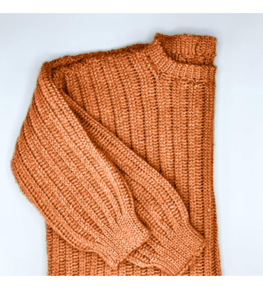 Easy Crochet Pattern, Ribbed Sweater Pattern, XS to 4XL, Long Sleeve ...