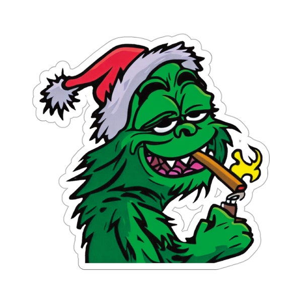 Cartoon Weed Sticker - Etsy