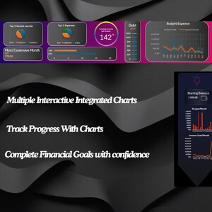 Ultimate Monthly Budget Spreadsheet Excel Budget Template Budget Planner Savings Tracker ...