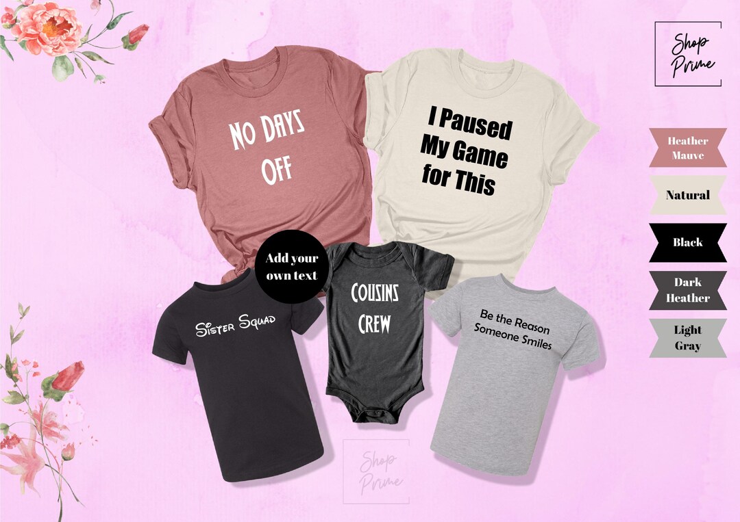 Custom Shirt, Custom Text Shirt, Make Your Own Shirt, Custom Printing ...