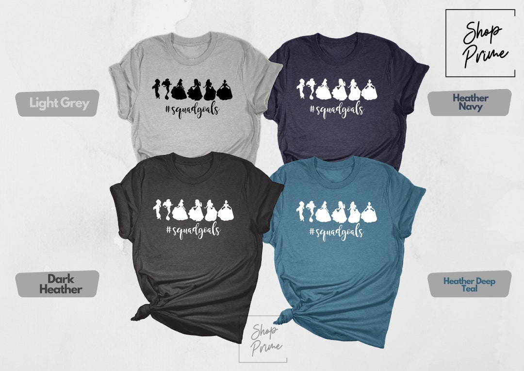 Disney Princesses Squad Goals Shirt, Disney Princess Shirt, Princess T ...