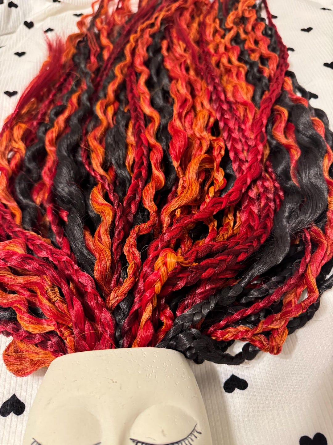 Amber Fire Double Ended Wavy Dreads - Etsy