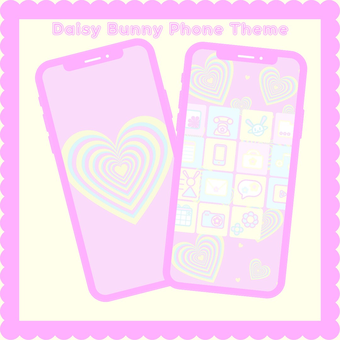 Daisy Bunny Phone Theme - Etsy