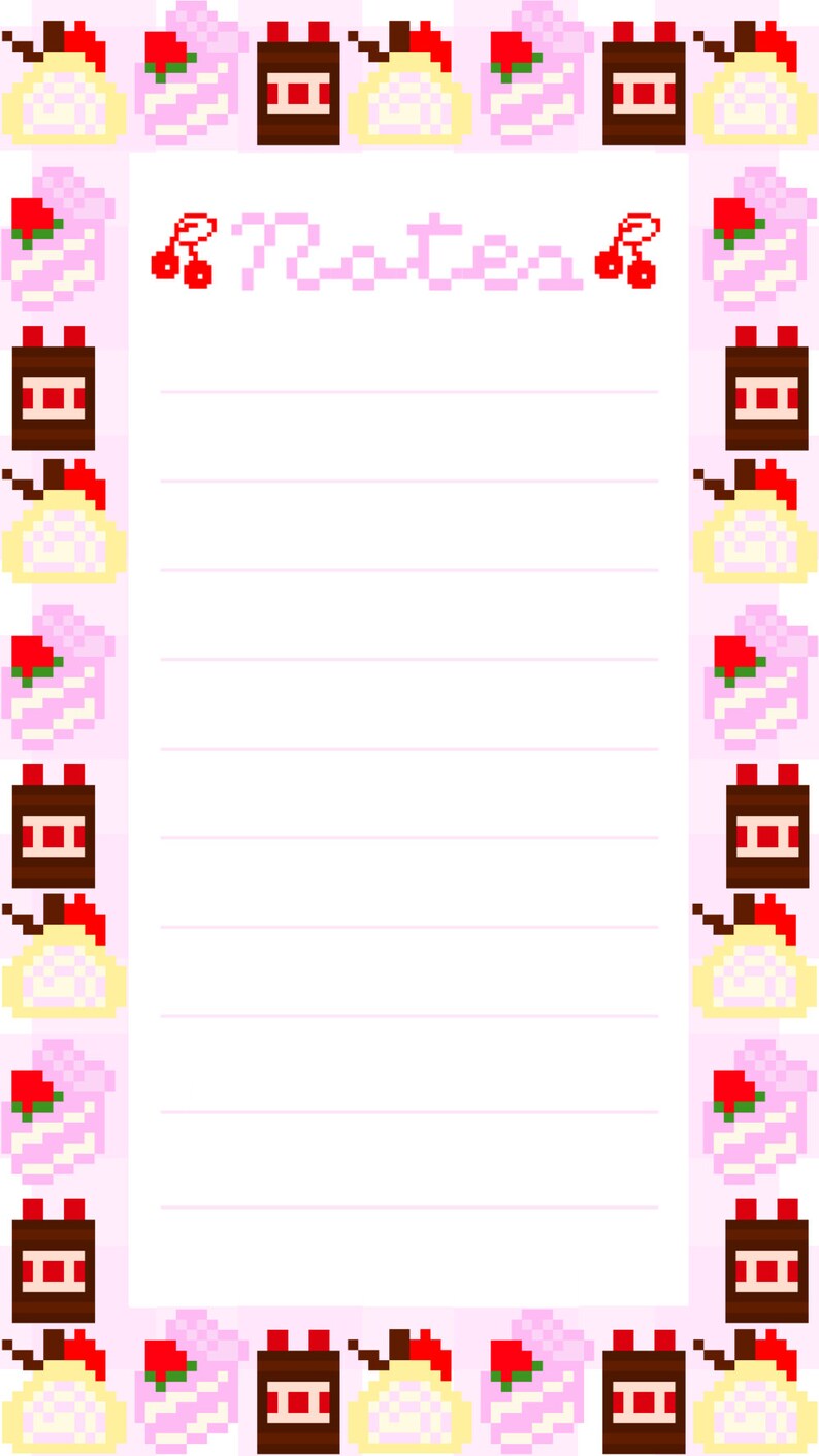 Cake Note Template - Etsy