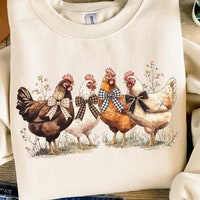 Vintage Cottage Chicken Sublimation - DTF Design | Digital Download ...