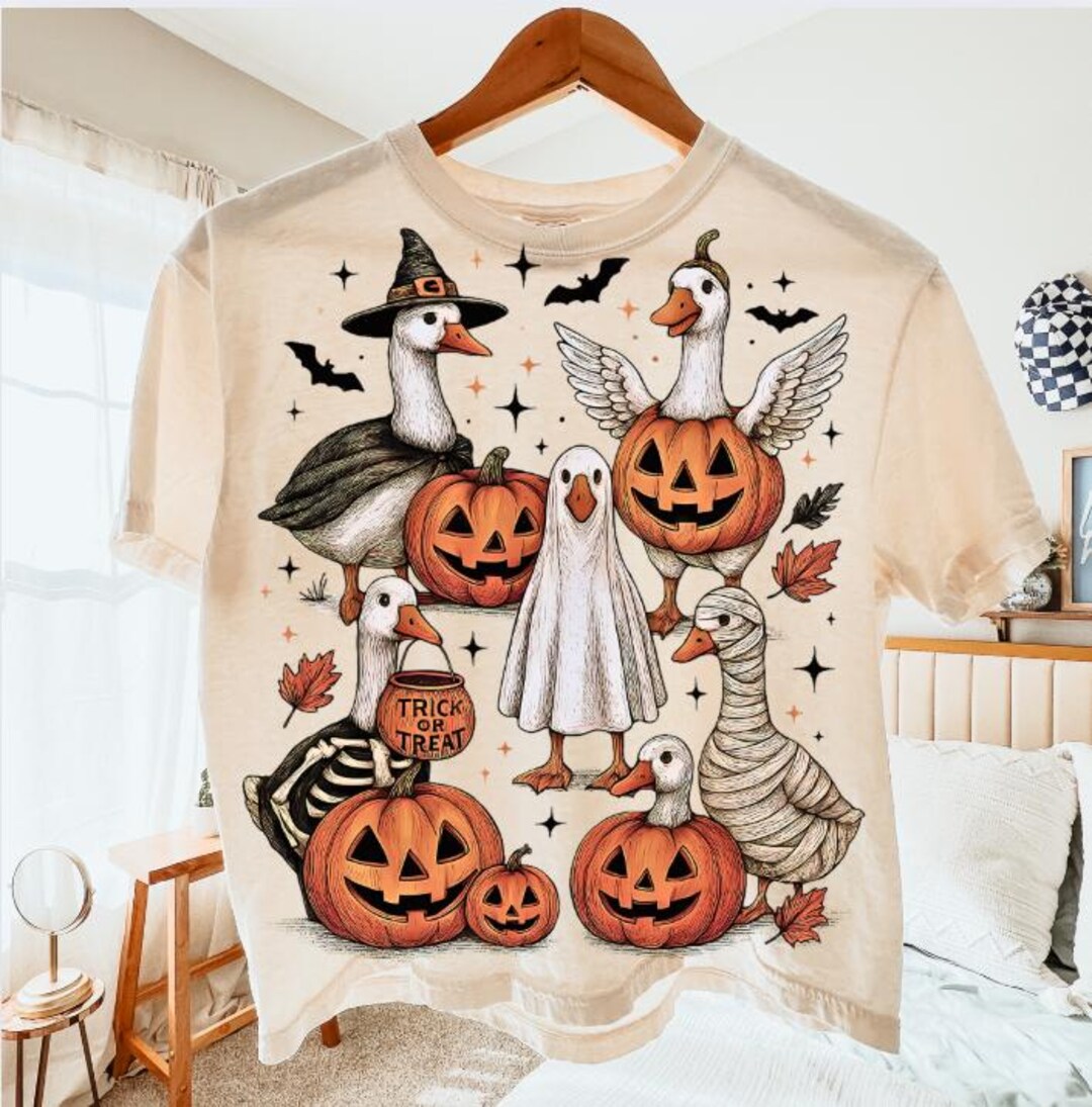 Boo Ghost Goose Png, Halloween Goose PNG, Halloween Shirt, Autumn Png ...