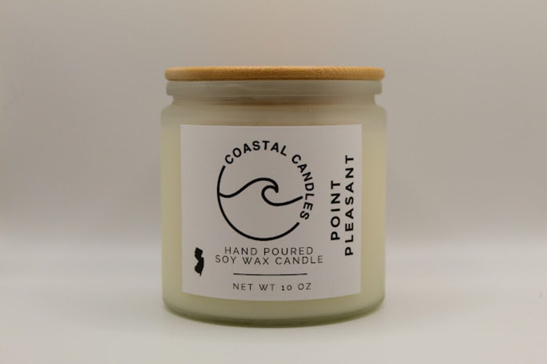 Point Pleasant Coastal Candle Eco-friendly 10 Oz Frosted Jar ...
