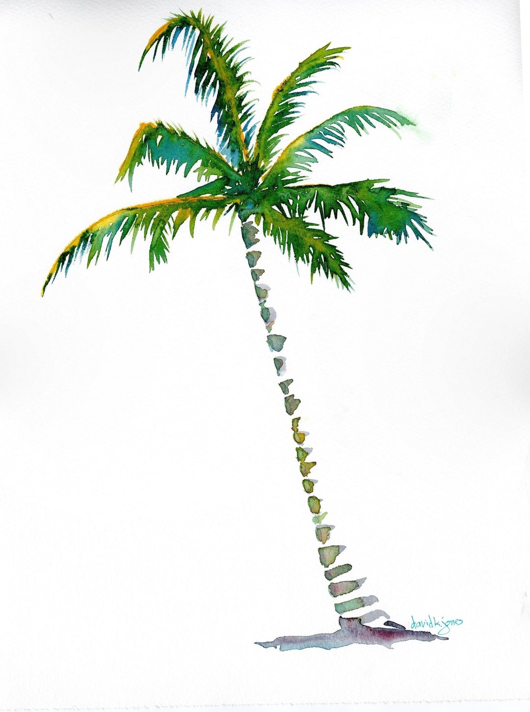 Palm Tree 3 Beach Art Print - Etsy