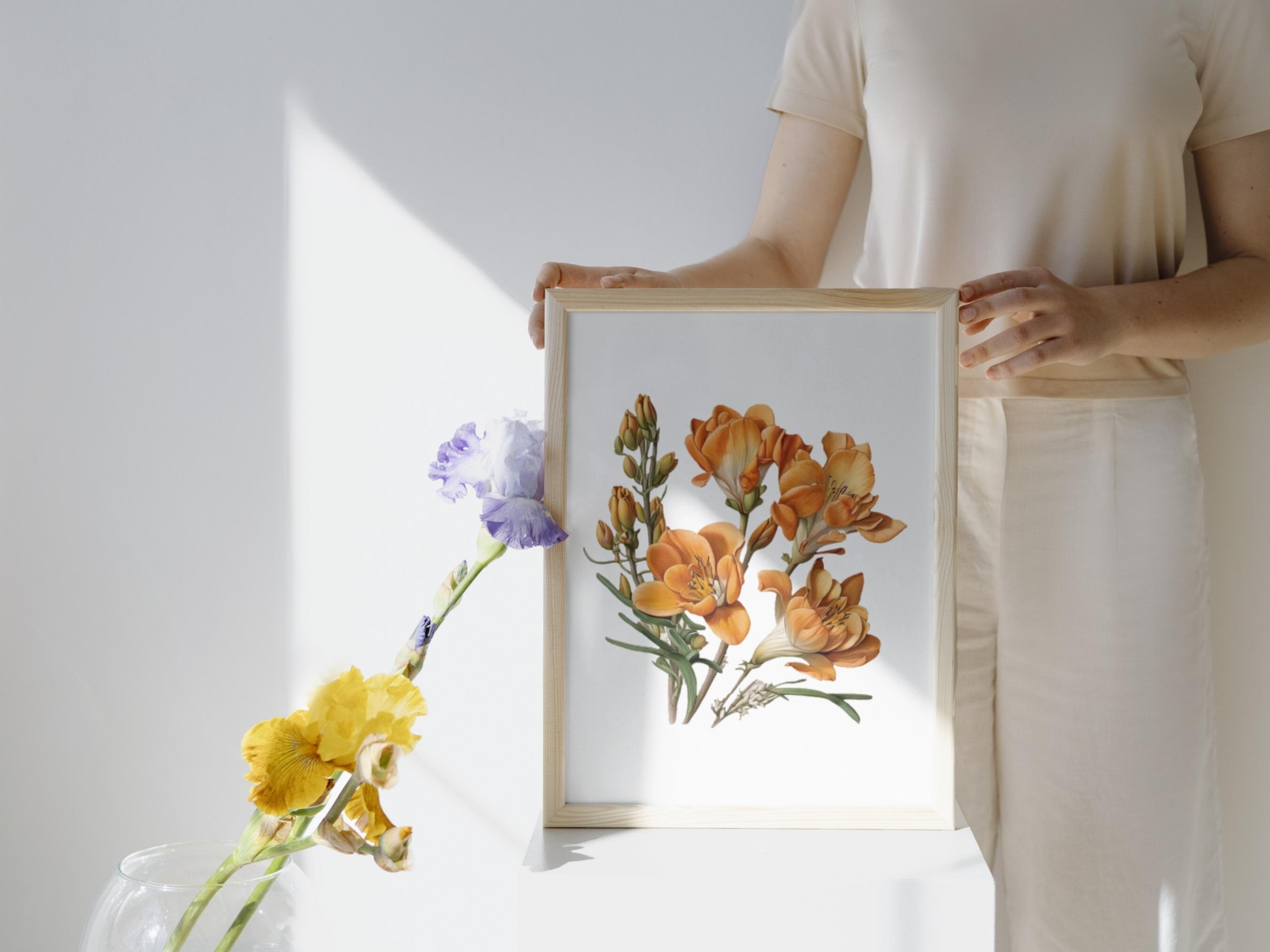 60 Watercolor Floral Clipart Collection, Transparent Background, 300 ...