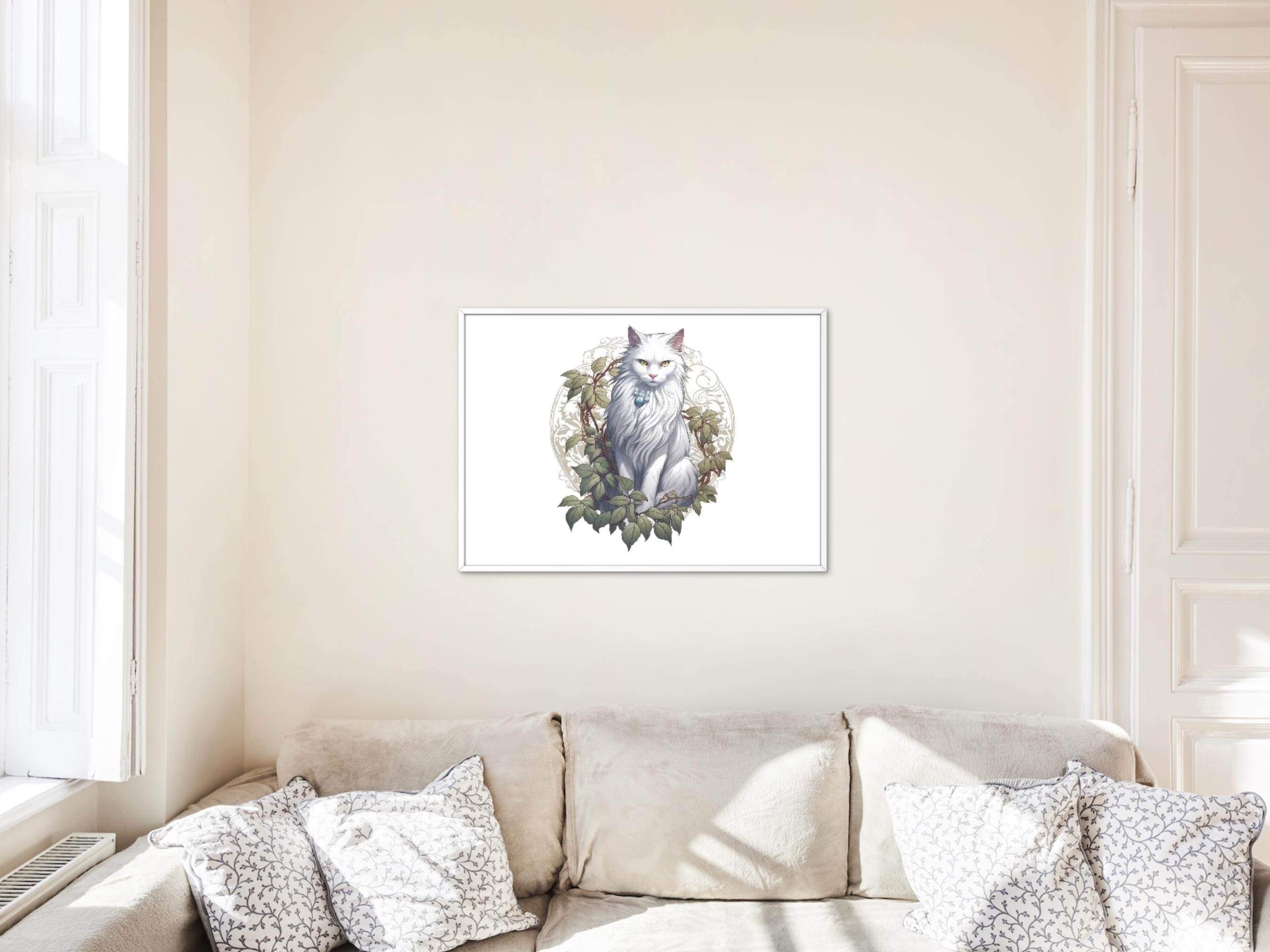 50 Colorful Cat Portraits in Watercolor Style and PNG Format - Etsy