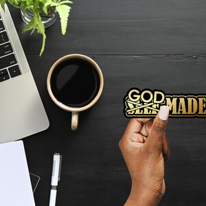God-made Not Self-made Sticker Faith-based Decal Religious Motivational ...