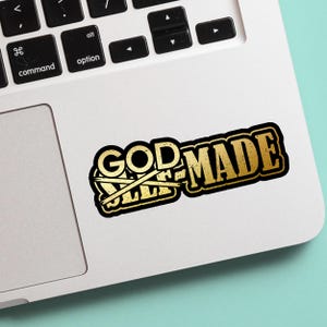 God-made Not Self-made Sticker Faith-based Decal Religious Motivational ...