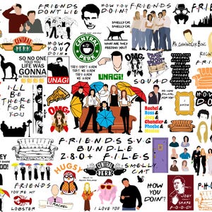 Friends tv show svg - Etsy