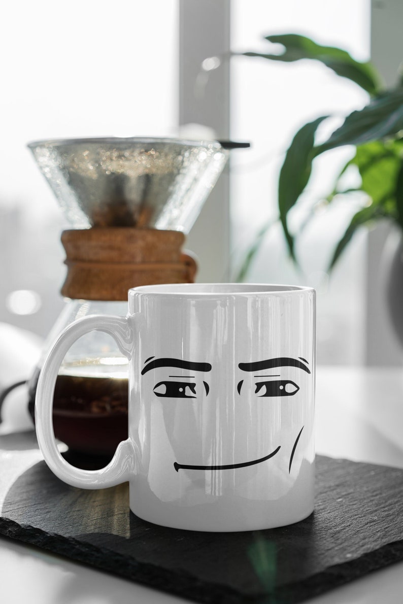 Roblox Man Face Mug Roblox Man Face Taza de juego Regalo de - Etsy España