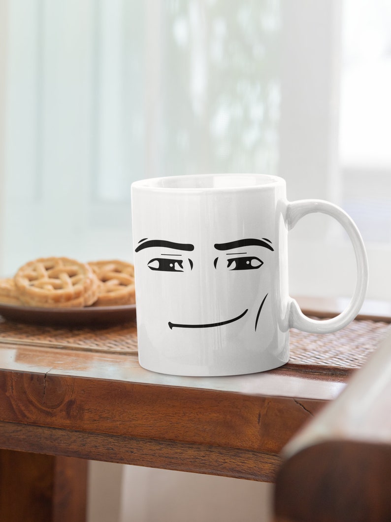 Roblox Man Face Mug Roblox Man Face Taza de juego Regalo de - Etsy España