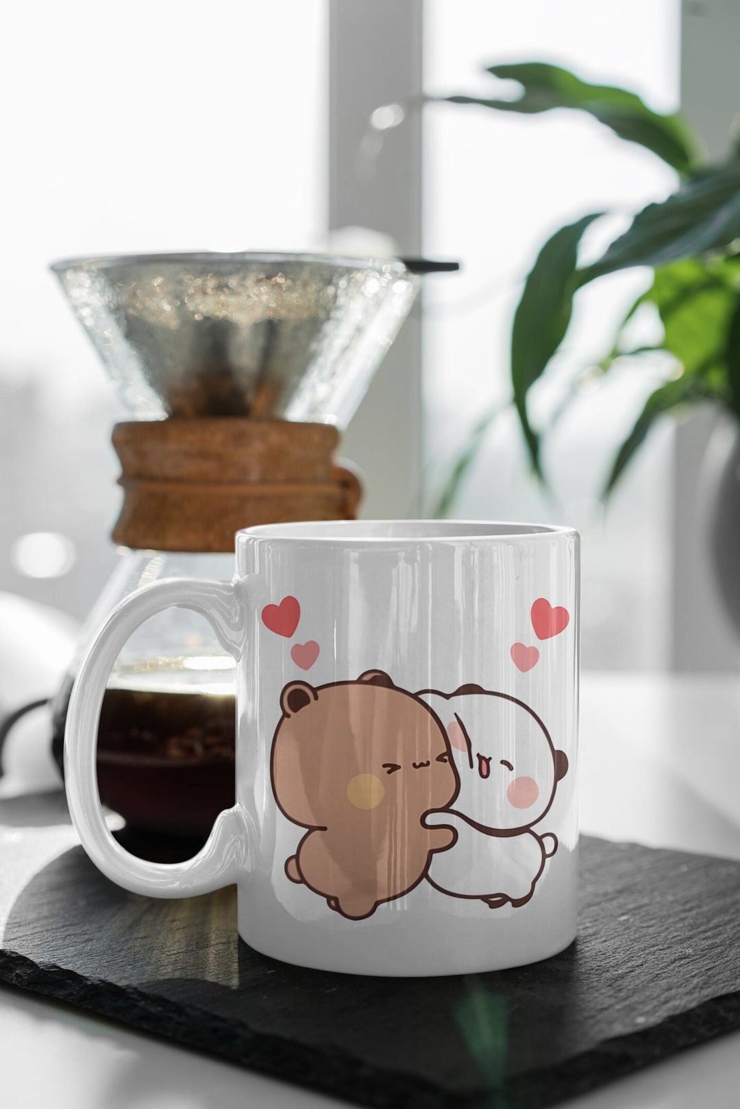 Bubu and Dudu Coffee Mug Love Heart Cute Cartoon Pet Lovers Mug Cute ...