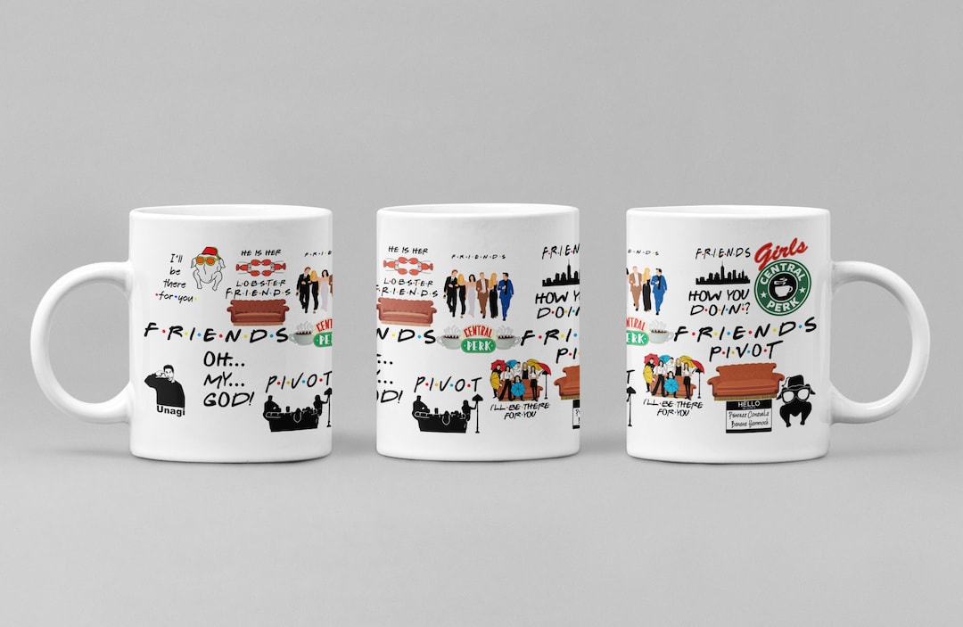 Friends Mug, TV Show Mug, Central Perk Mug, Pivot Mug, Unagi, Funny Mug ...