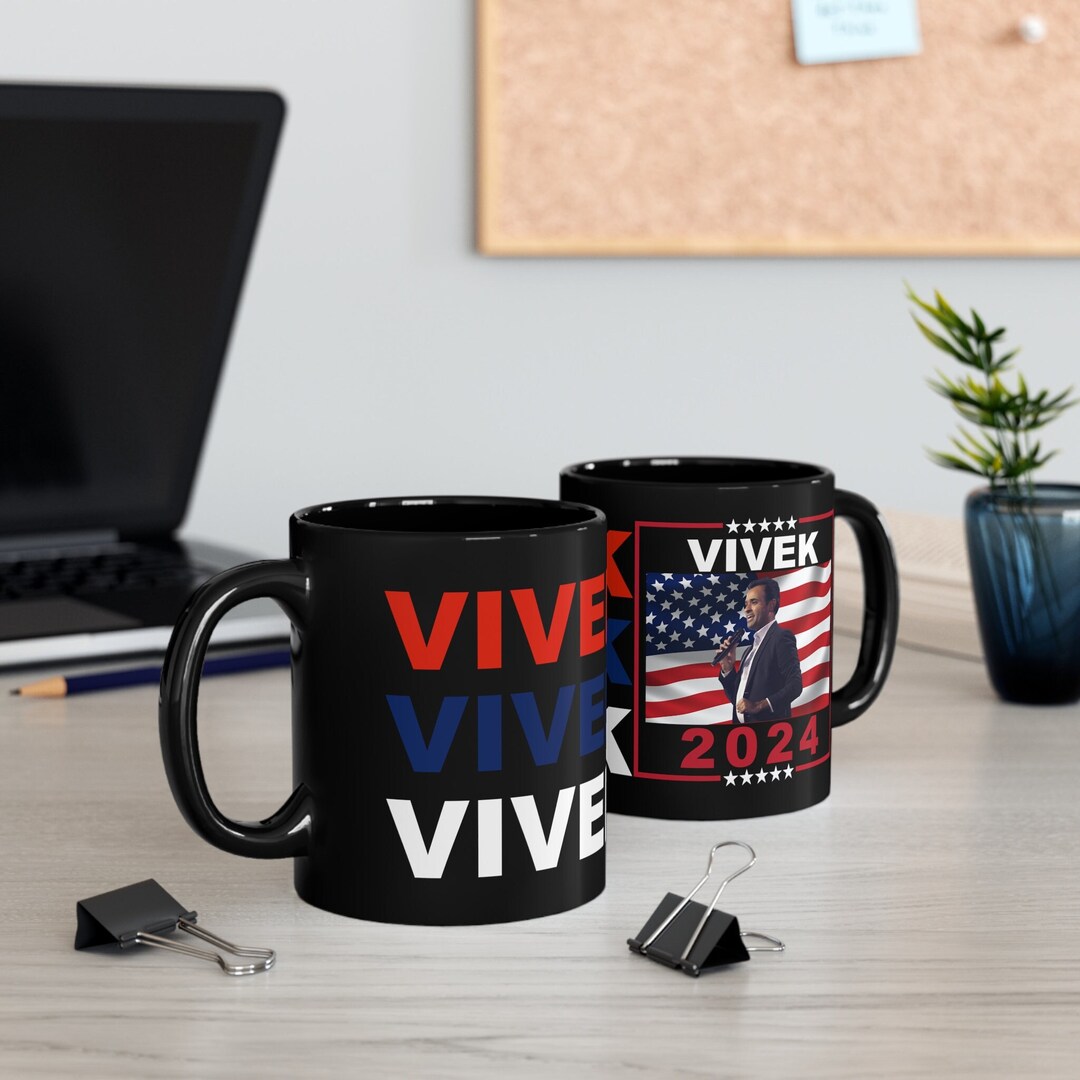 VIVEK 2024 VIVEK for President 2024 11oz Black Mug Vivek Gift for Vivek ...