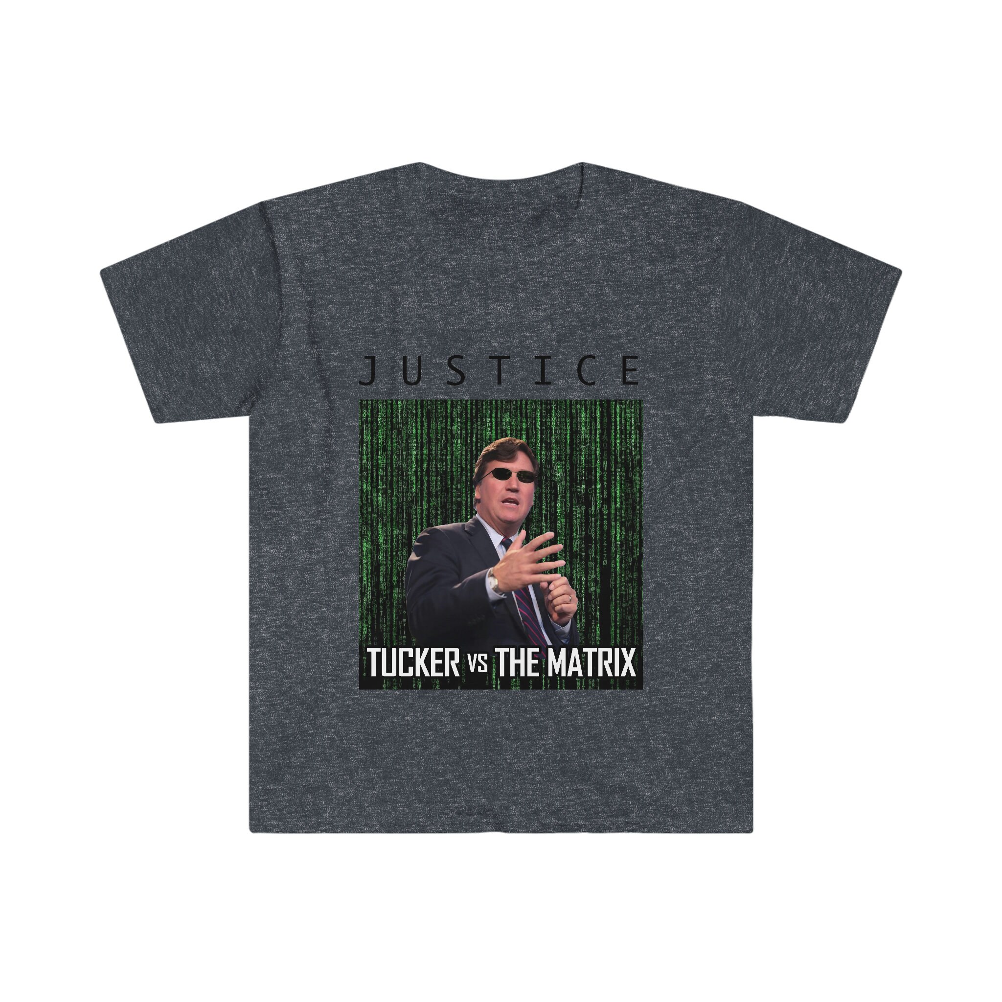 Tucker Carlson JUSTICE Matrix Unisex T-shirt TUCKER Tee Shirt Gift ...