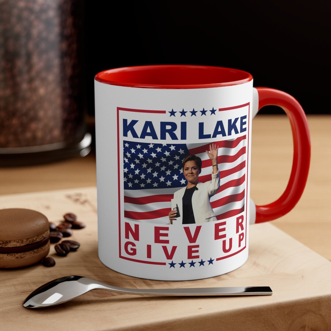KARI LAKE Never Give up Accent Coffee Mug, 11oz - Etsy