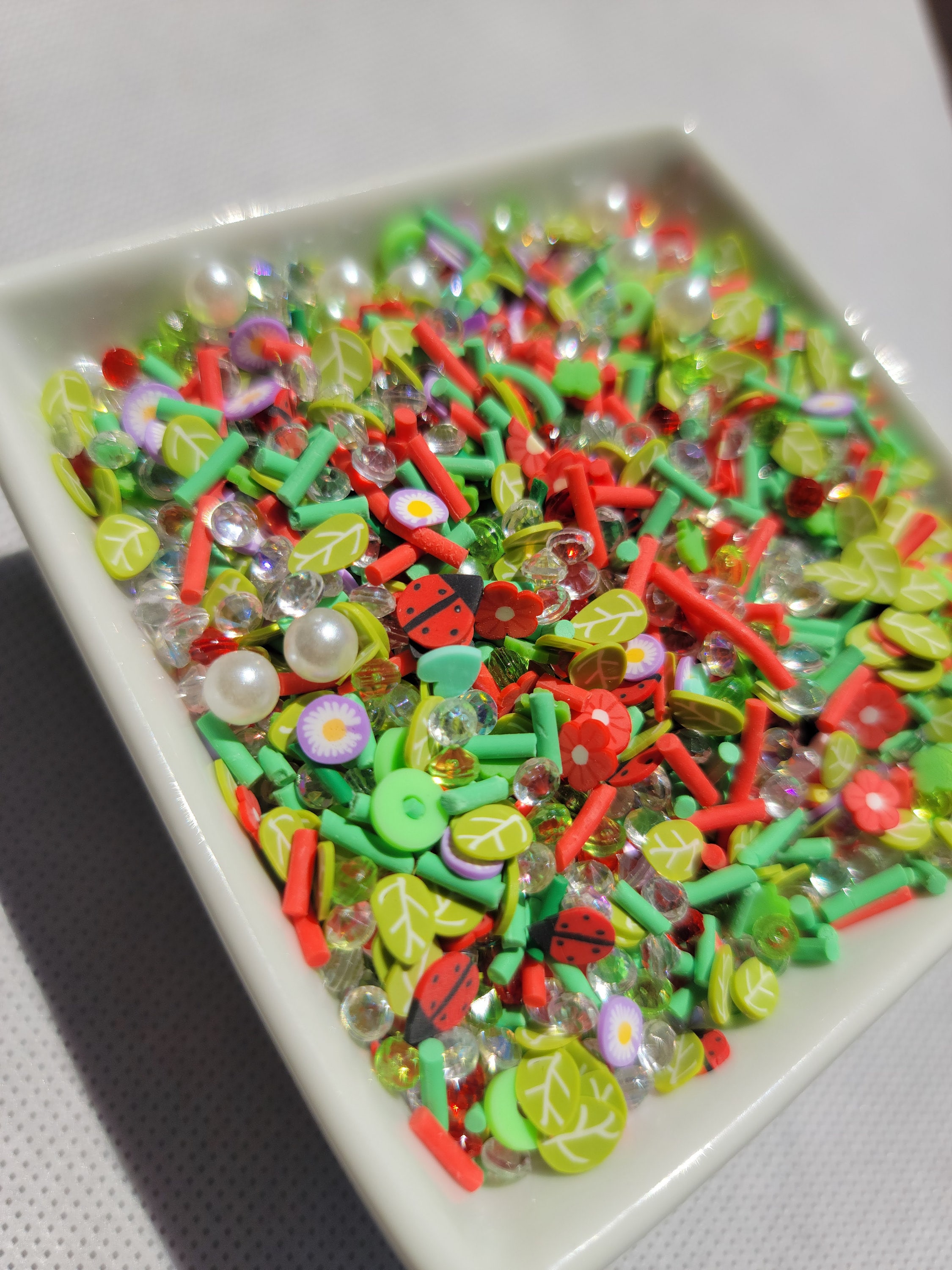 Ladybug Garden Polymer Clay Slices Mix | Nature Fimos | Fimo Mix ...