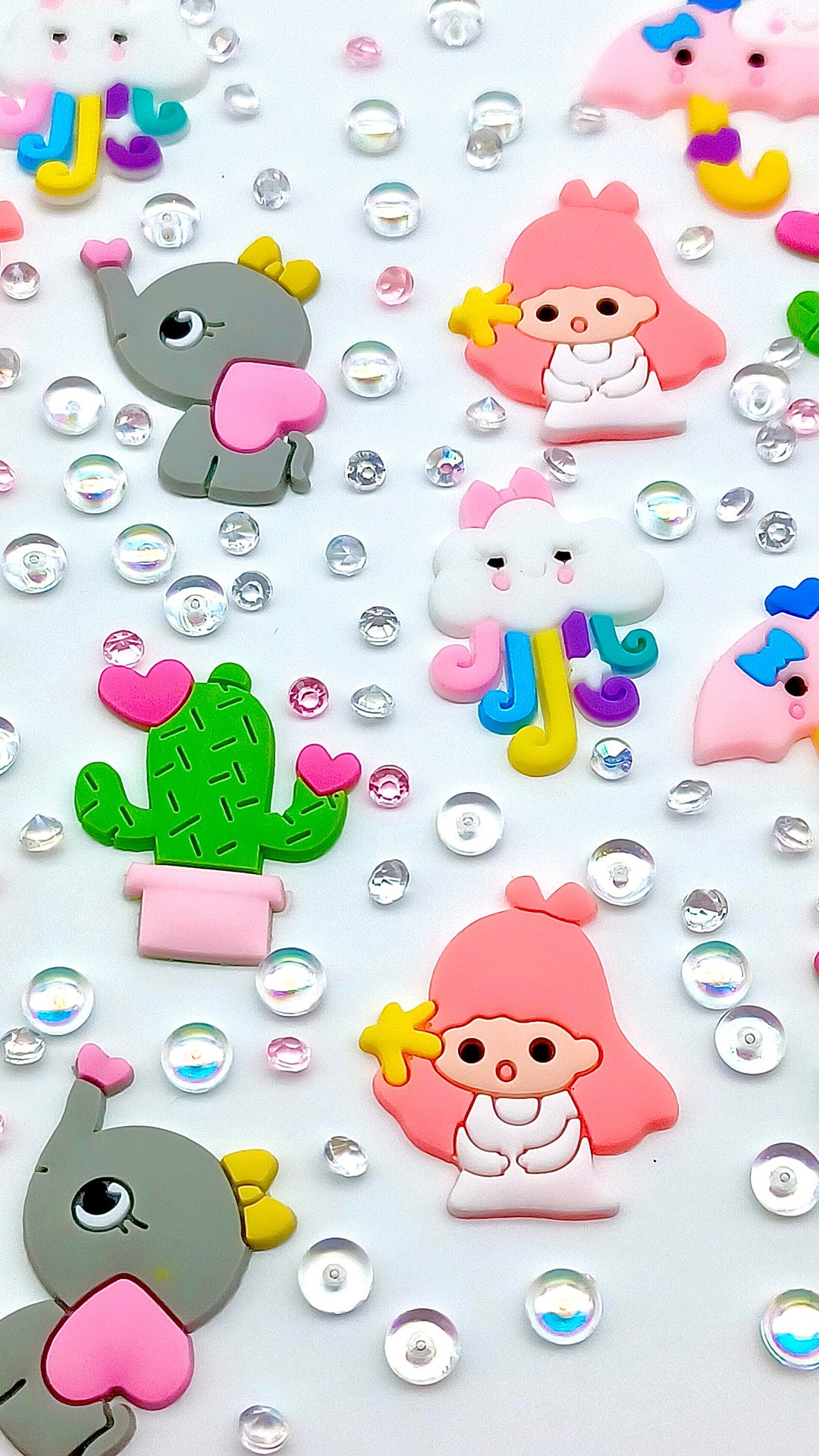 Assorted Rubber/latex Cartoons Cabochons | Rubber/latex Cartoons Charms ...