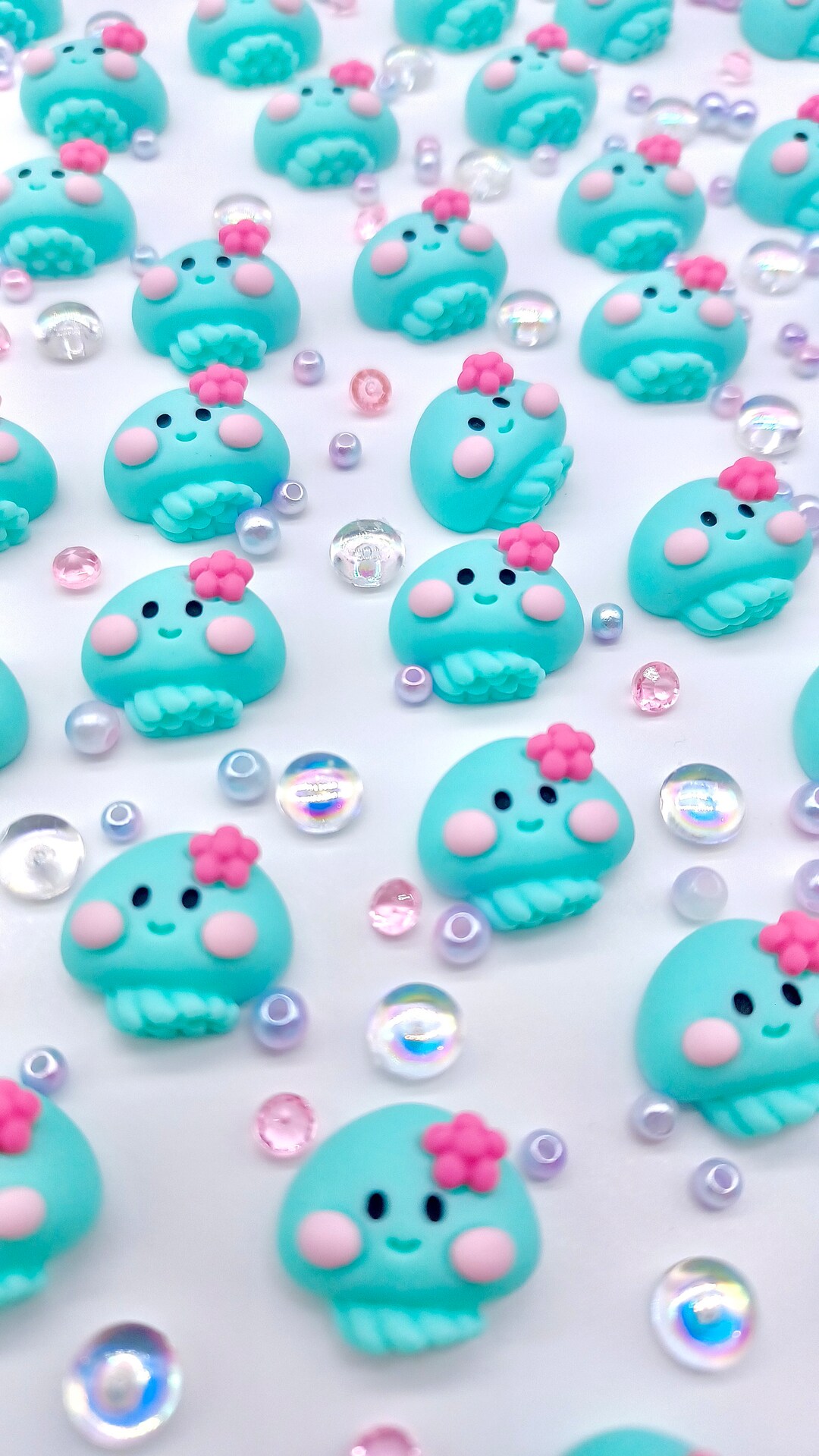 Cute Jellyfish Cabochons | Cute Jellyfish Charms | Cute | Kawaii ...