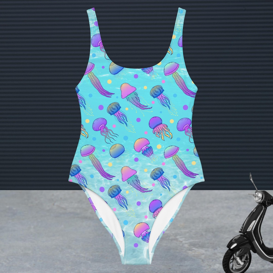 One-piece Jellyfish Swimsuit - Etsy
