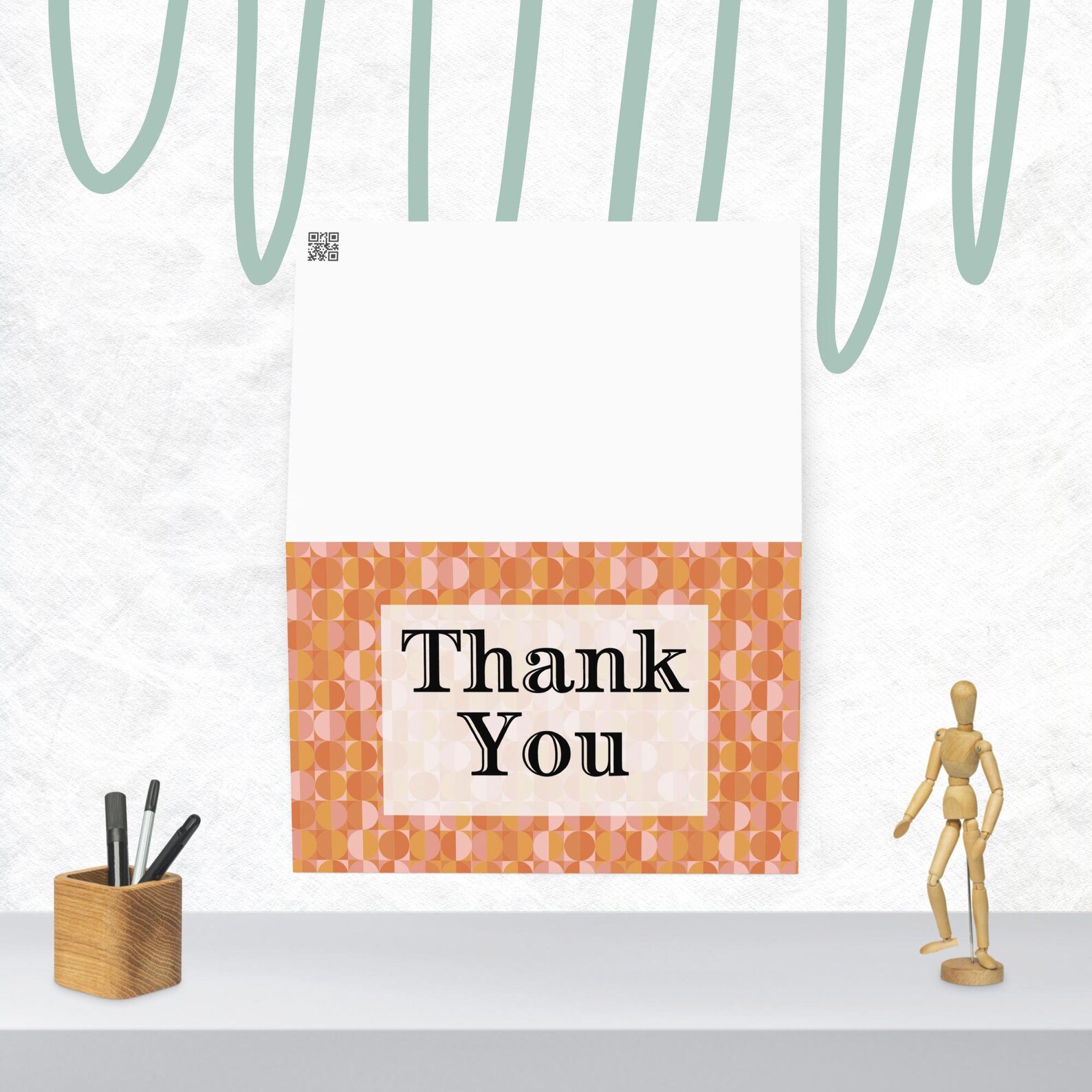 Retro Inspired Thank You Card - Etsy