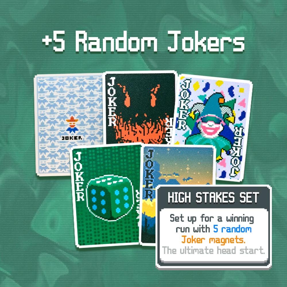 Balatro Joker Card Fridge Magnets: Pixel Art Video Game Decor - Etsy