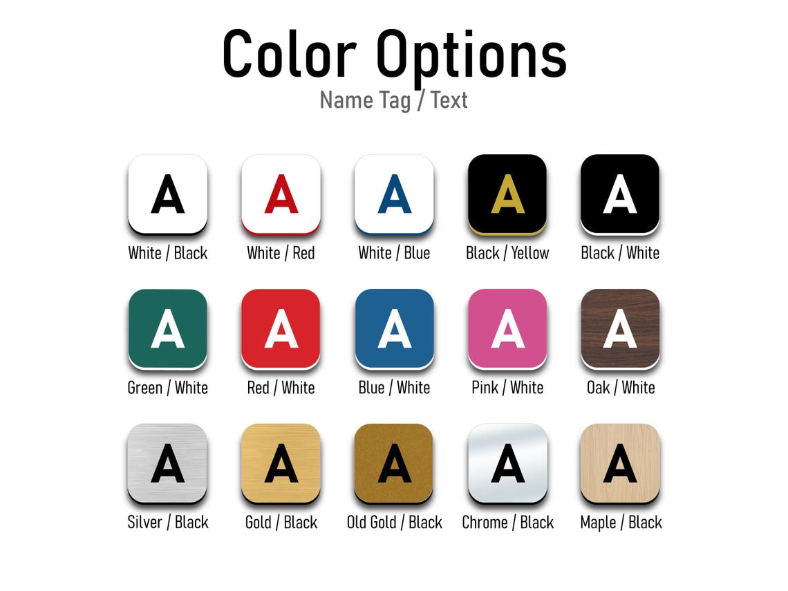 Custom Logo Name Tag: Full-color Badge for Employees and Events - Etsy