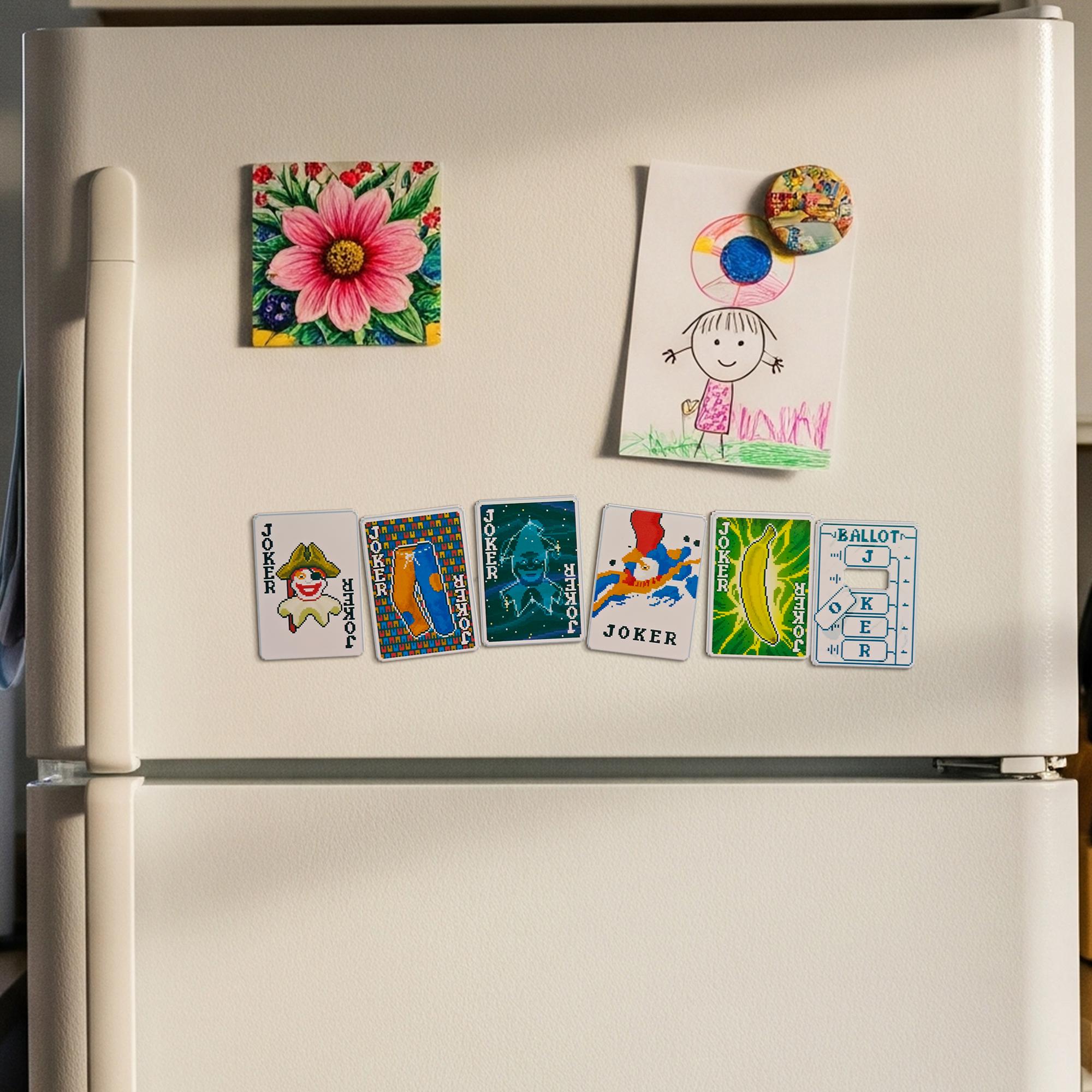 Balatro Joker Card Fridge Magnets: Pixel Art Video Game Decor - Etsy