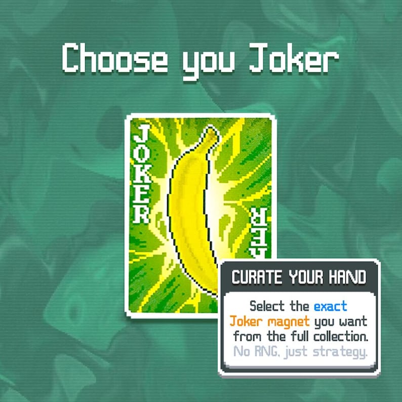 Balatro Joker Card Fridge Magnets: Pixel Art Video Game Decor - Etsy
