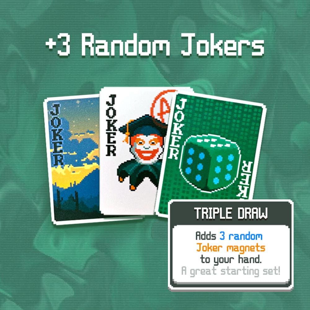 Balatro Joker Card Fridge Magnets: Pixel Art Video Game Decor - Etsy