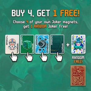 Balatro Joker Card Fridge Magnets: Pixel Art Video Game Decor - Etsy